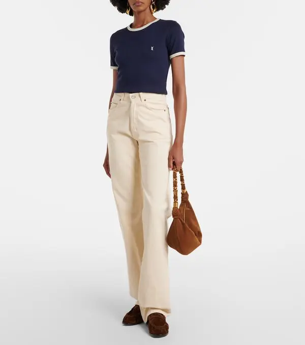 Saint Laurent Amalia Small Shoulder Bag - Brown
