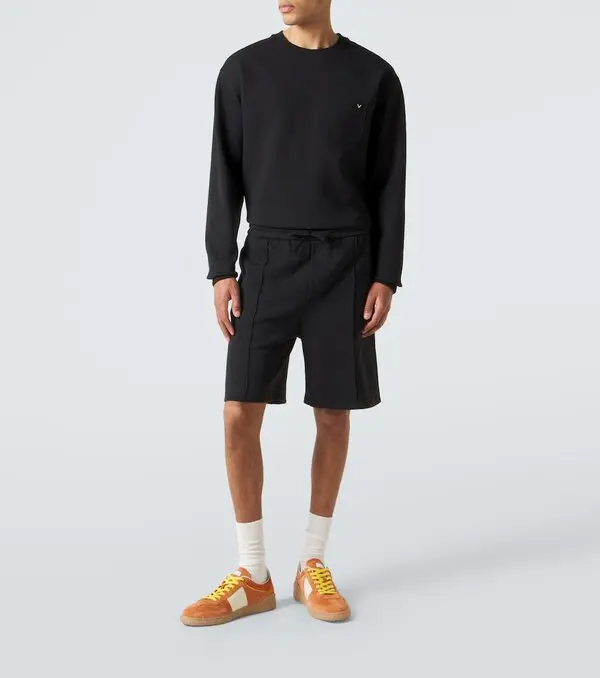 Valentino Garavani Cotton-blend Jersey Sweatshirt With Chest Pocket