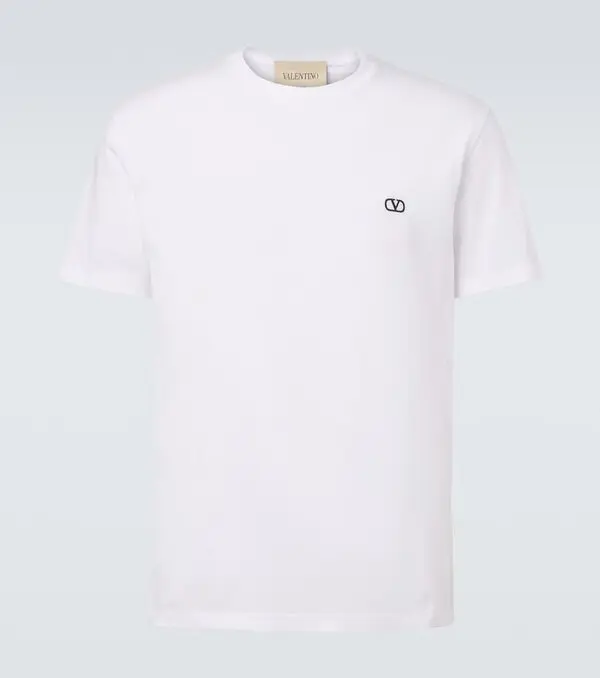 Valentino Garavani Vlogo Cotton Jersey T-shirt - White
