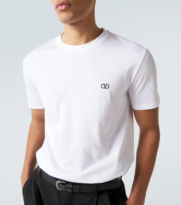 Valentino Garavani Vlogo Cotton Jersey T-shirt - White