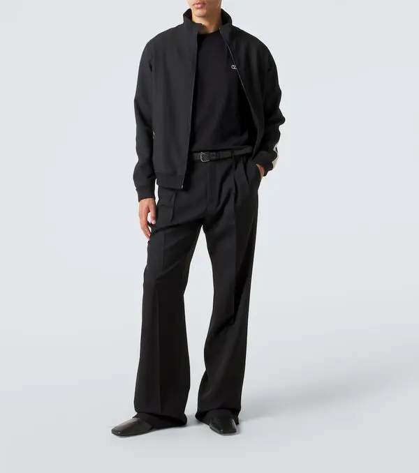 Valentino Garavani Vlogo Cotton Jersey T-shirt - Black
