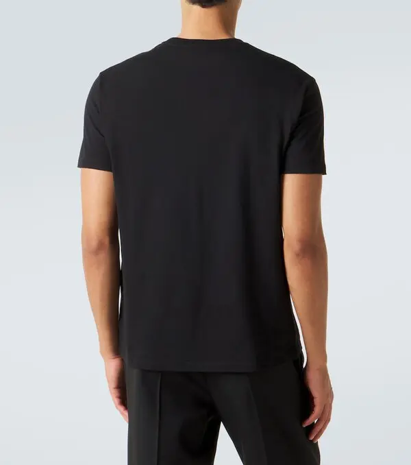 Valentino Garavani Vlogo Cotton Jersey T-shirt - Black