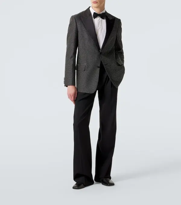 Valentino Garavani Virgin Wool Straight Leg Pants - Black