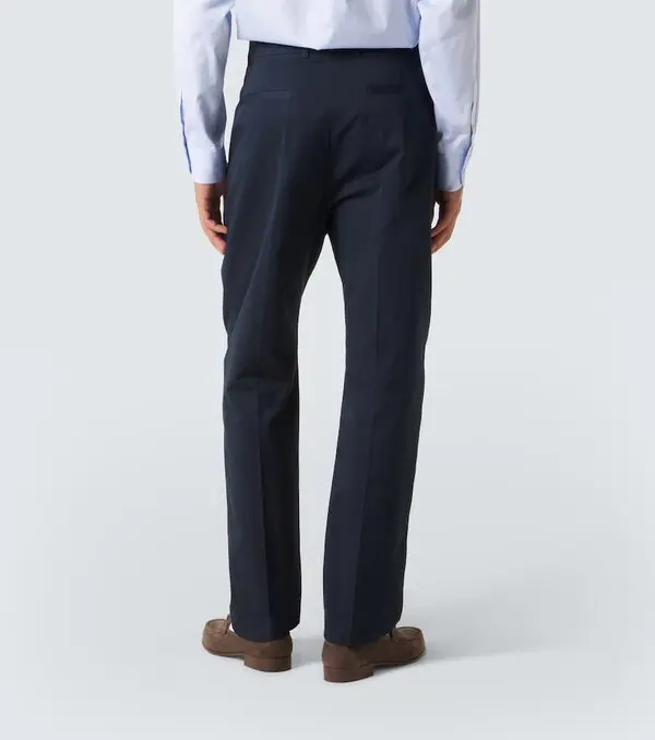 Valentino Garavani Cotton Straight Leg Trousers