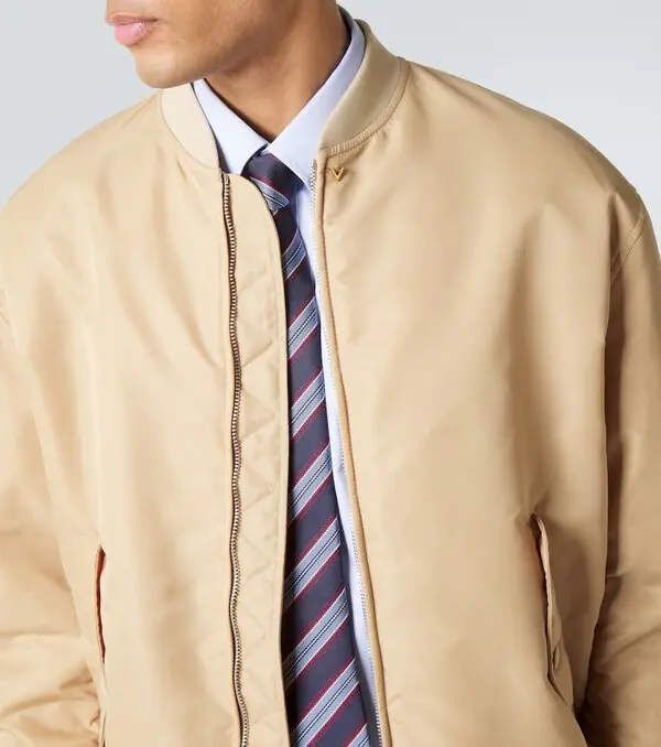 Valentino Garavani Vgold Bomber Jacket - Beige