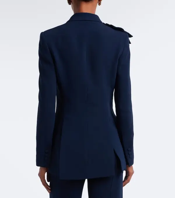 Elie Saab Floral Cady Blazer - Blue