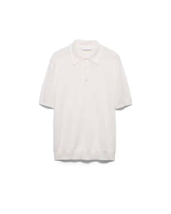 Prada Cashmere And Silk Polo Shirt