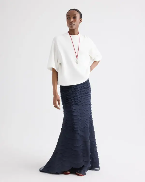 TWP Silk Organza "everlasting Love" Skirt