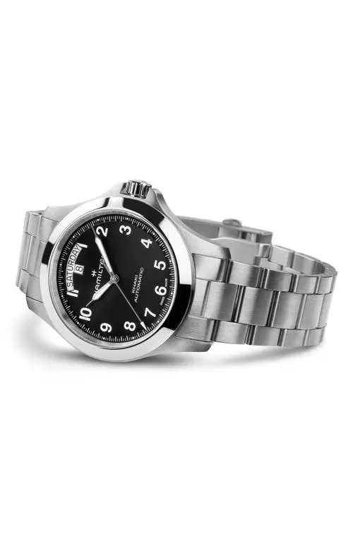 Hamilton Khaki Field Automatic Bracelet Watch - Black