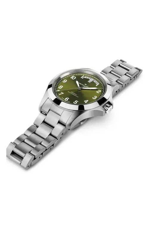 Hamilton Khaki Field King Automatic Bracelet Watch - Green