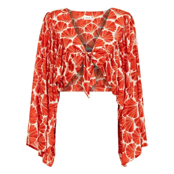 LILAMIE Bali Long Sleeve Summer Bustier Top