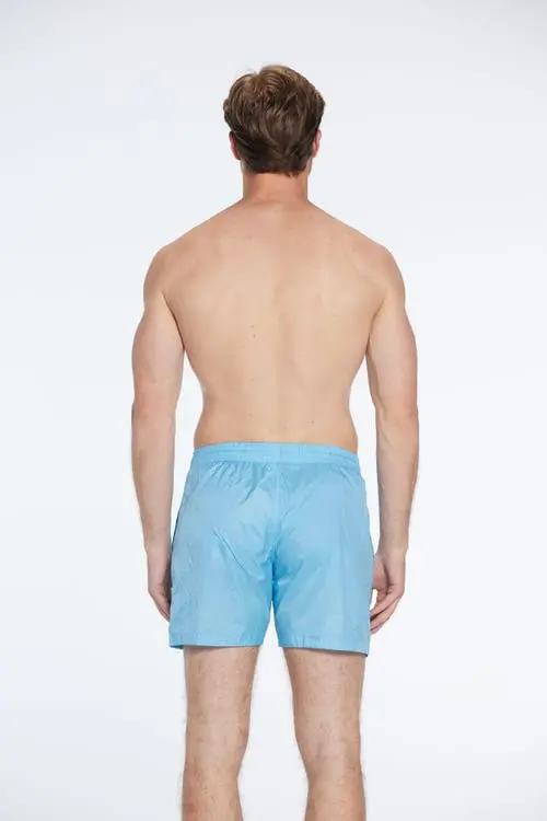 MOEVA Louis Mid-thigh Swim Shorts - Blue