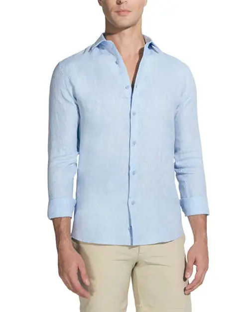 MOEVA Jameslinen Shirt - Blue