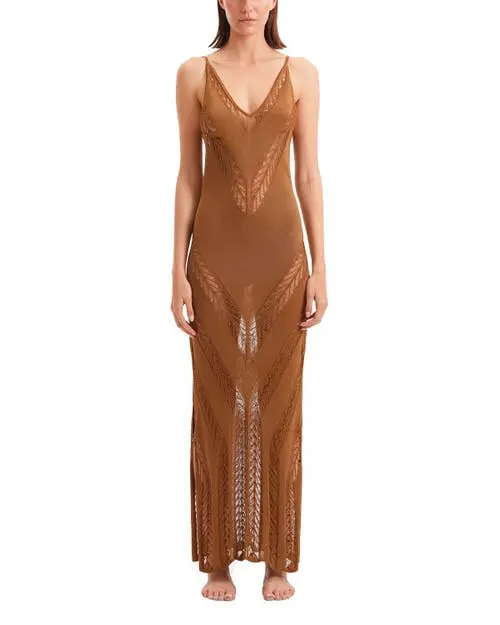 MOEVA Mimi Cover Up Dress Resortwear - Brown