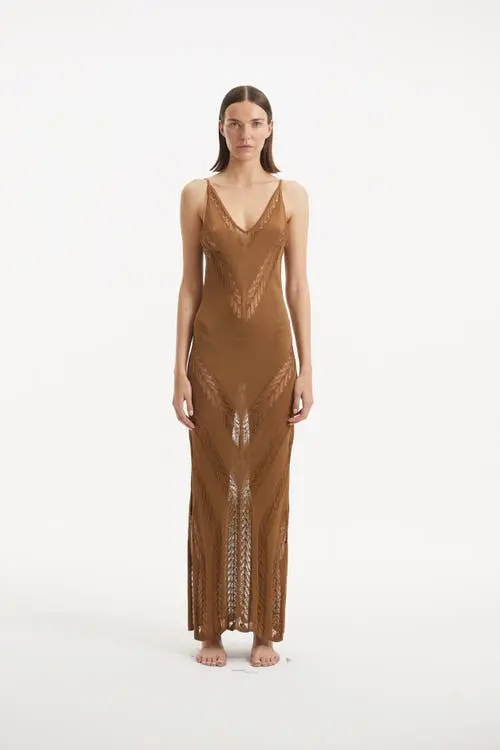 MOEVA Mimi Cover Up Dress Resortwear - Brown