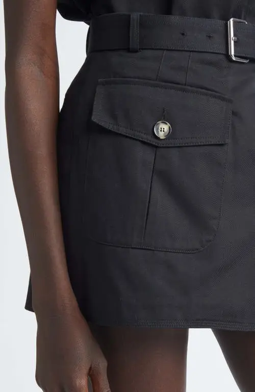 Proenza Schouler Cotton Drill Wrap Front Shorts