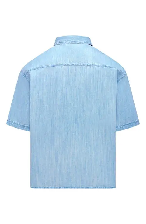 EASTSIDE GOLF Boxford Short Sleeve Cotton Button-up Shirt
