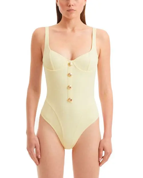 MOEVA Reva One Piece Swimsuit - Yellow
