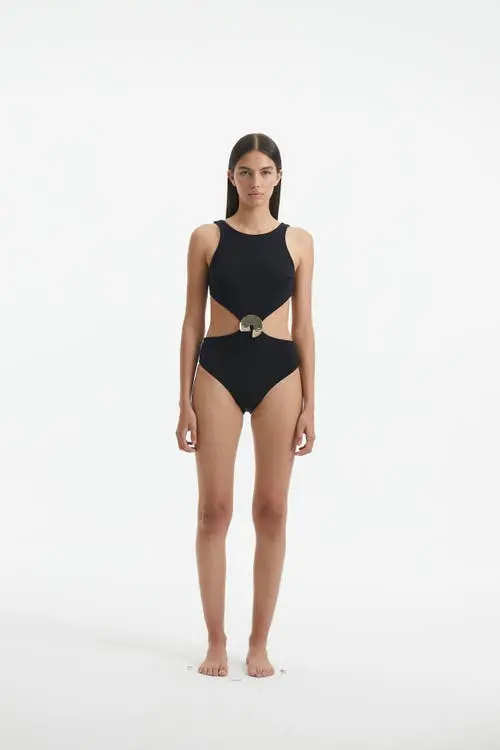 MOEVA Honora One Piece Swimsuit With Gold Accessory