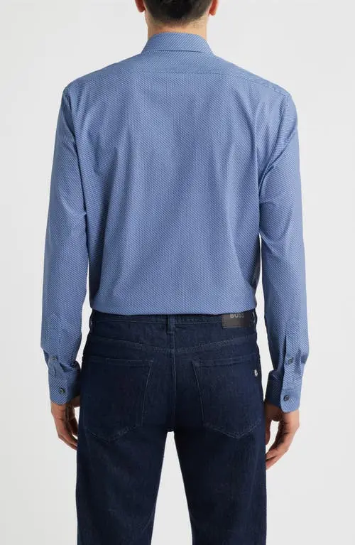 BOSS P-liam Button-up Shirt - Open Blue