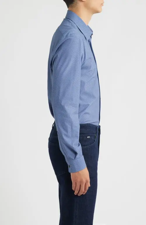 BOSS P-liam Button-up Shirt - Open Blue