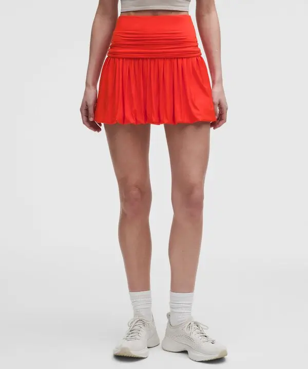Lululemon 2-in-1 Bubble-hem Mini Dress - Cherry Ember