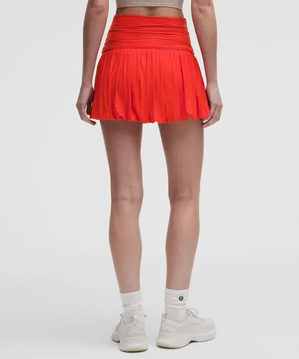 Lululemon 2-in-1 Bubble-hem Mini Dress - Cherry Ember