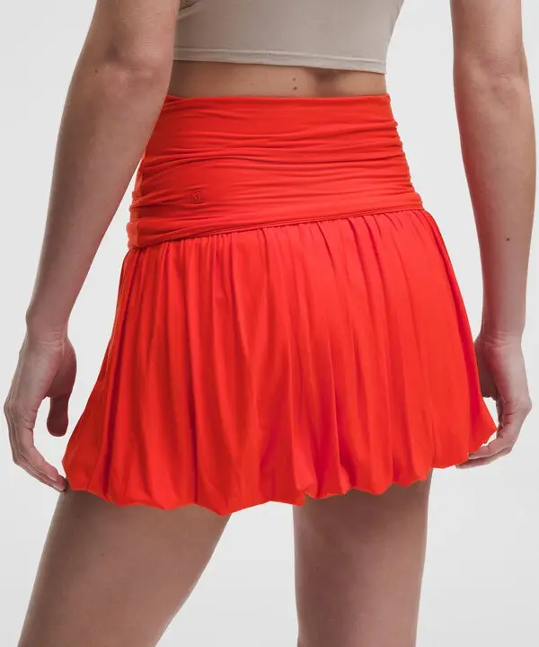 Lululemon 2-in-1 Bubble-hem Mini Dress - Cherry Ember