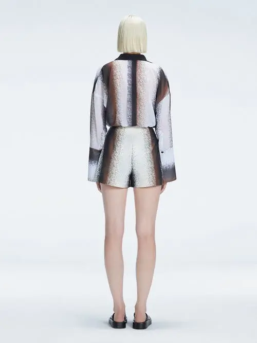 MOEVA Gillian Printed Long Sleeve Cover-up Shirt