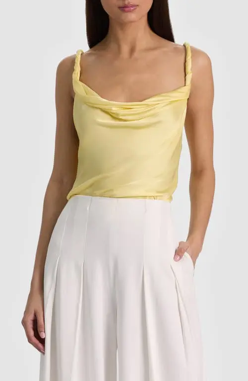 Alice + Olivia Monique Cowl Neck Camisole - Butter