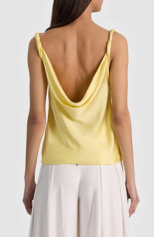Alice + Olivia Monique Cowl Neck Camisole - Butter