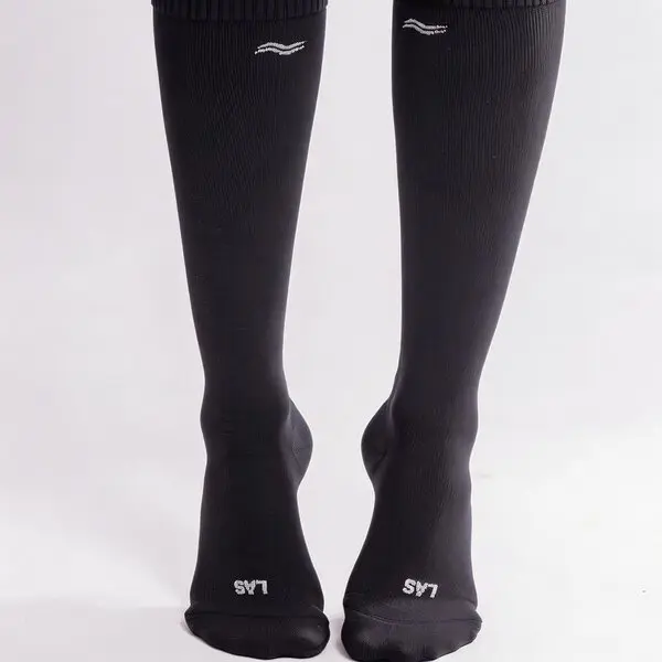 LAS LOUNGEWEAR Compression Knee High Socks - Black