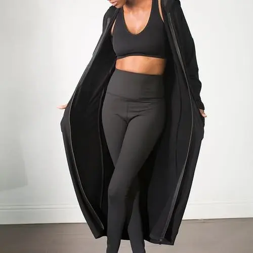 LAS LOUNGEWEAR The Lat/long Hoodie - Black