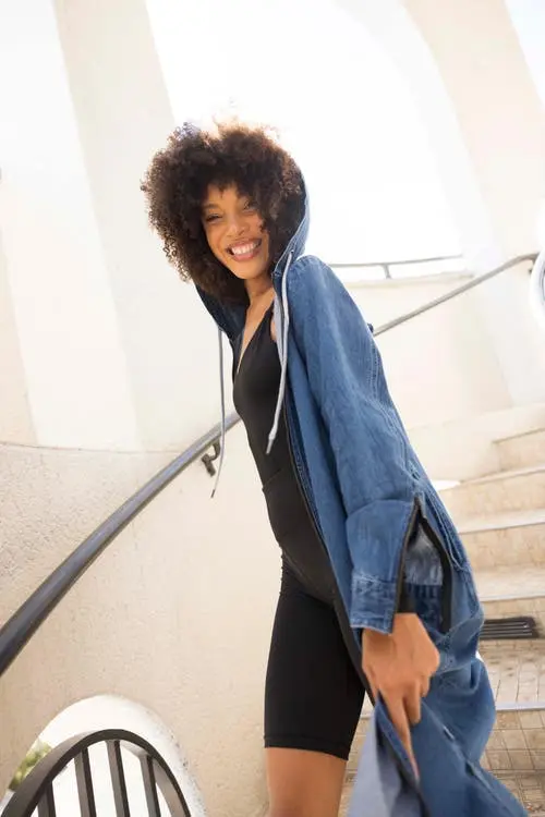 LAS LOUNGEWEAR Longline Zip-up Hoodie