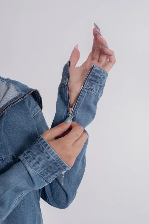 LAS LOUNGEWEAR Longline Zip-up Hoodie