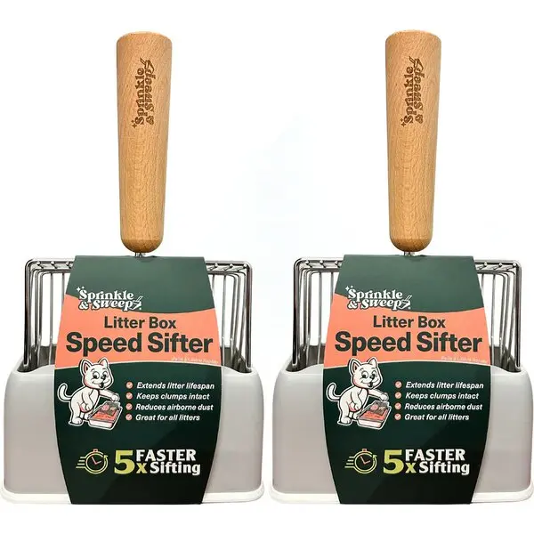 SPRINKLE & SWEEP Litter Box Speed Shifter 2 Pack