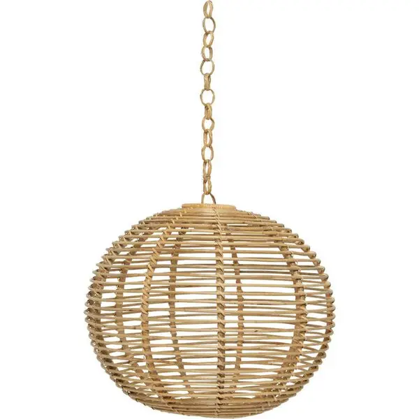 WICKER VILLAGE Round Lamp Shade - Natural