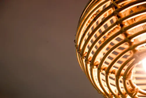 WICKER VILLAGE Round Lamp Shade