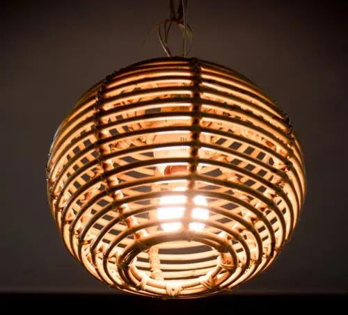 WICKER VILLAGE Round Lamp Shade