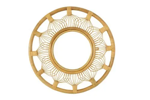 WICKER VILLAGE Whisker Mirror - Natural