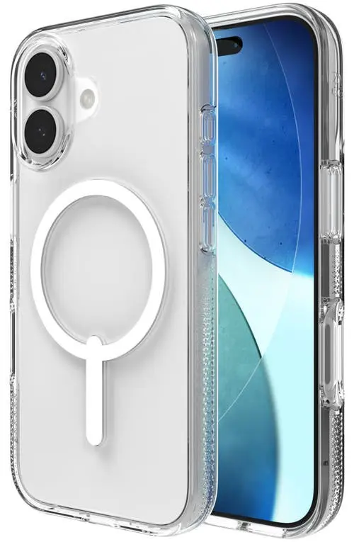 ZAGG Crystal Palace Snap Magsafe Case With Kickstand For Apple Iphone 17 - Clear