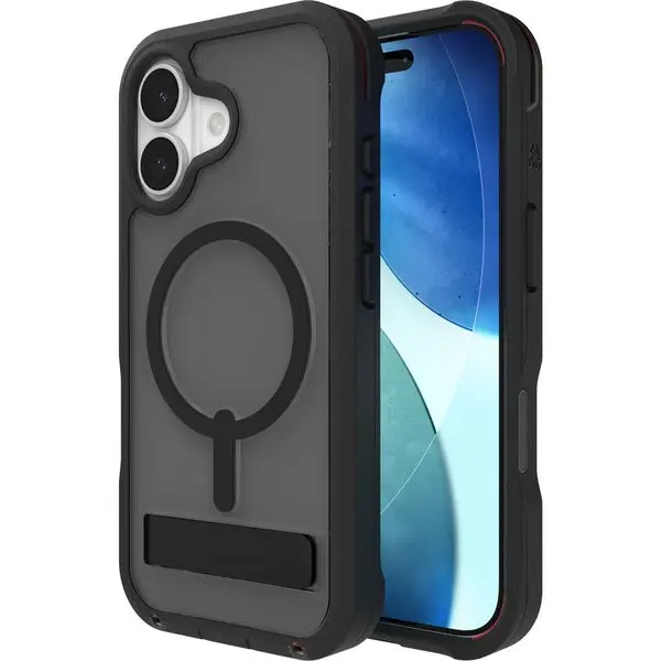 ZAGG Rainier Snap Magsafe Case With Kickstand - Black