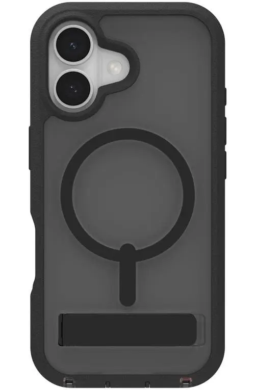 ZAGG Rainier Snap Magsafe Case With Kickstand - Black