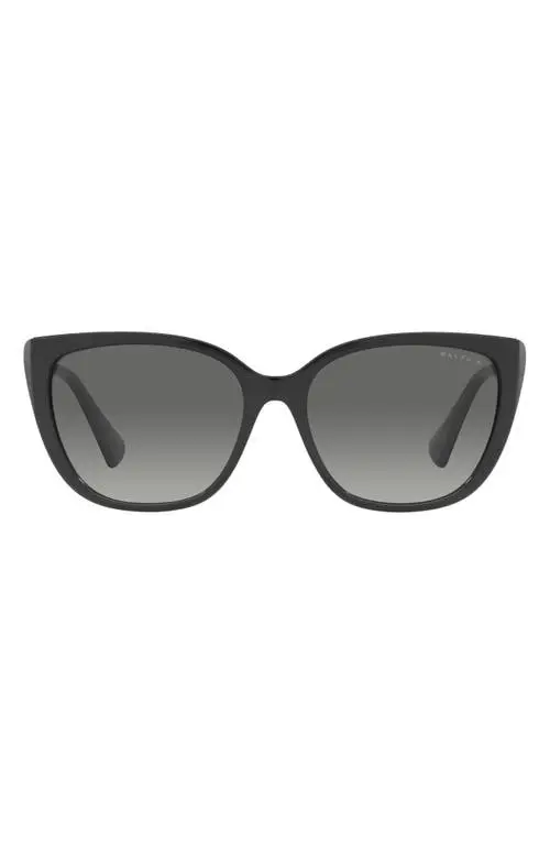 Ralph Lauren Polarized Butterfly Sunglasses - Black/polar Gradient Grey