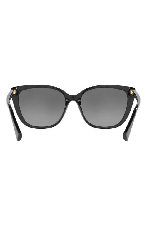 Ralph Lauren Polarized Butterfly Sunglasses - Black/polar Gradient Grey