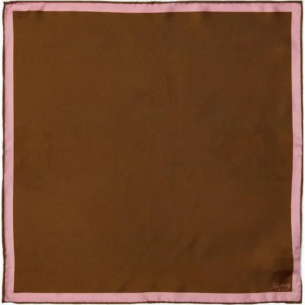 KNOTTERY & CO Sophistique Silk Pocket Square - Mocha