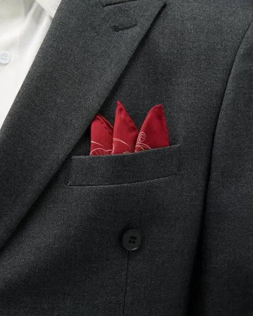 KNOTTERY & CO Equestrian Dreams Silk Pocket Square - Red