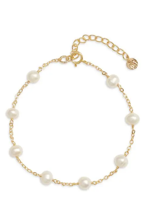 KIARA BY KI-ELE Kelsey Pearl Bracelet - Gold