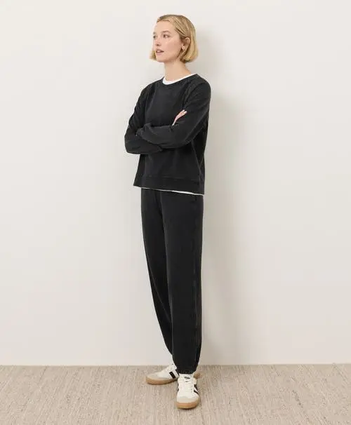 PACT Organic Cotton Relaxed Sweatpant - Washed Black