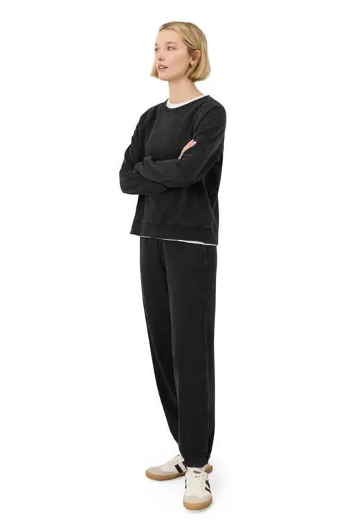 PACT Organic Cotton Weekends Relaxed Sweatpant - Washed Black